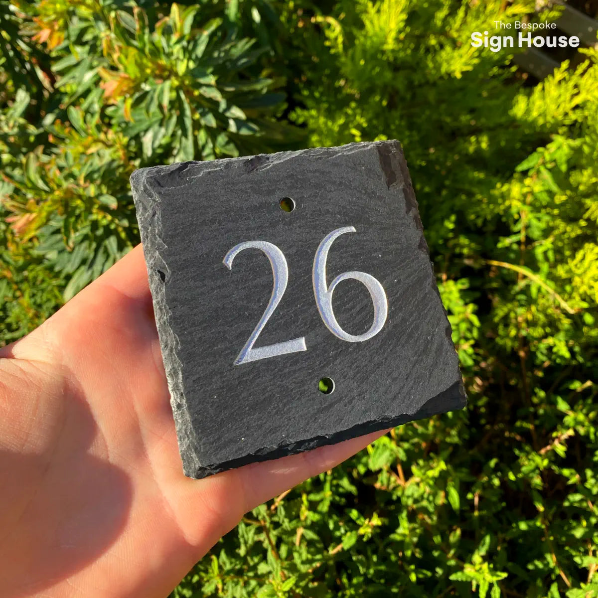 Welsh Slate Door Number Plaque | The Bespoke Sign House