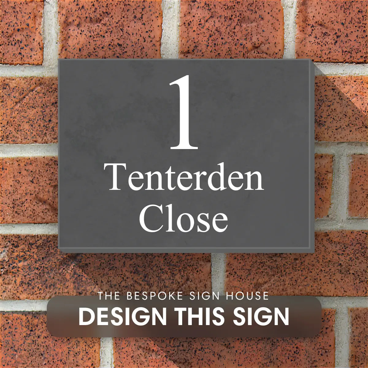 Bespoke Modern Slate House Signs | The Bespoke Sign House